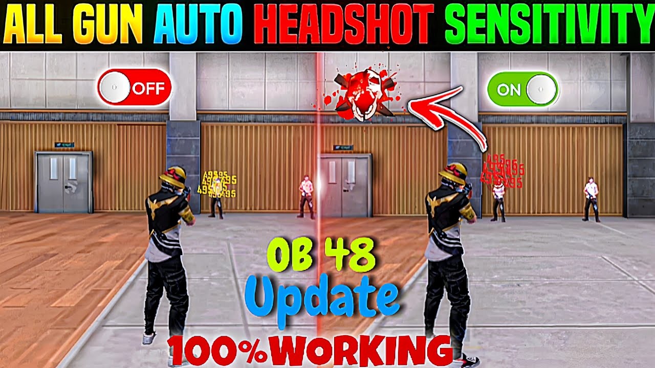 OB48 Update Headshot sensitivity 🔥2025 || All Gun Headshot Sensitivity ...