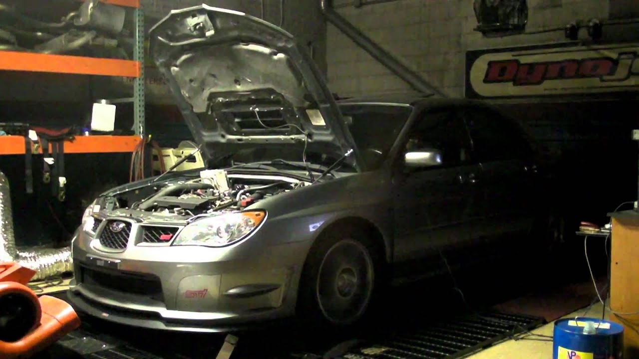 2007 limited STi with P&L GT35r rotated turbo kit - YouTube