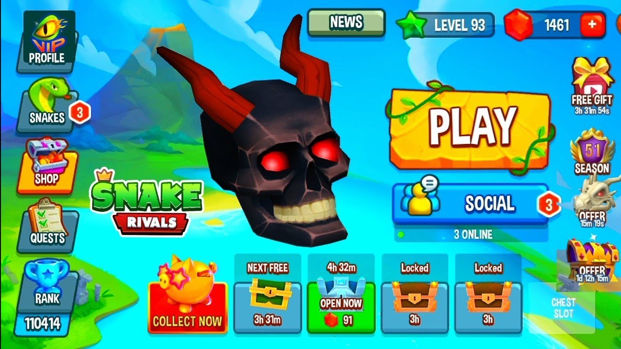 Snake Rivals : The Darkest Bonez Snake! Zero To Hero - YouTube