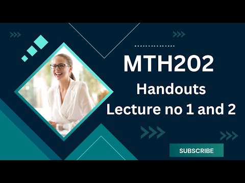 MTH202 lecture no 1 and 2 - YouTube