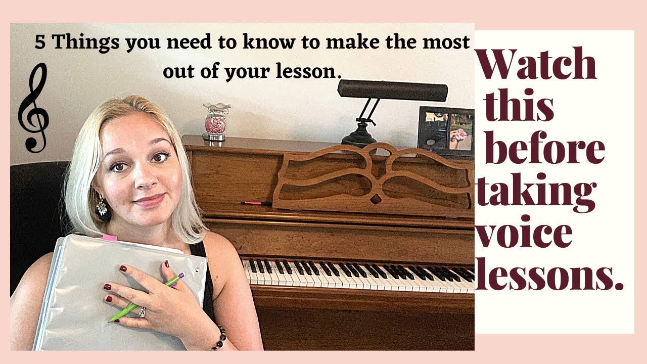 5 Things you need to do to make the most out of your voice lesson - YouTube