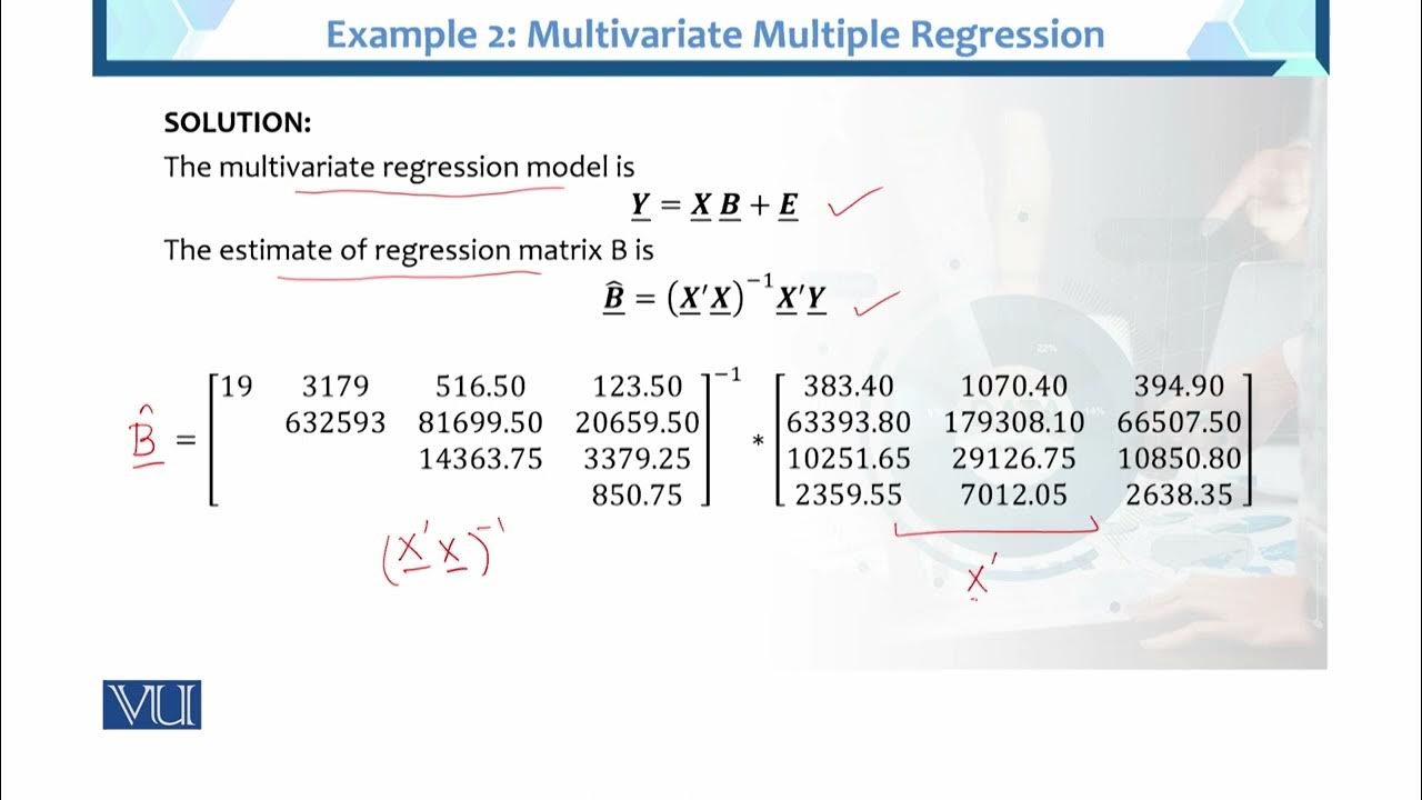 Example 2: Multivariate Multiple Regression | Multivariate Analysis ...