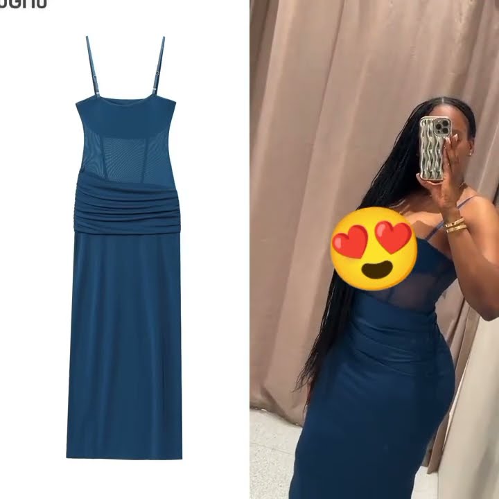 🤩Zara Suspender sleeveless Dress🥰Price: Affordable ️Size: S M L fit XL ...