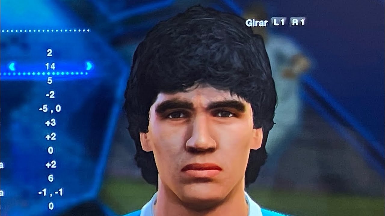 Diego Maradona pes 2013 face - YouTube