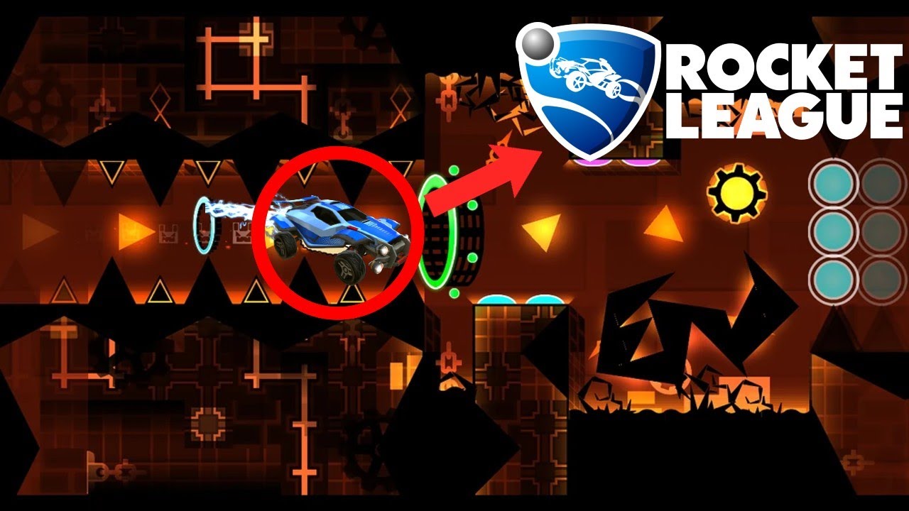 THIS ROCKET LEAGUE SONG SYNCS WITH CLUBSTEP | Geometry Dash - YouTube