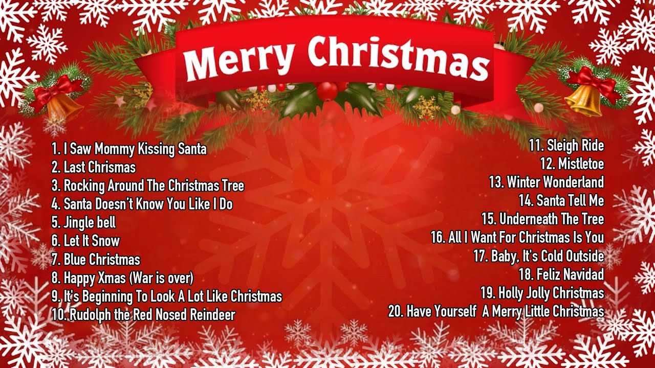 Christmas Song Playlist 🎄 Top 20 Christmas Songs of All Time 🎅 Best ...