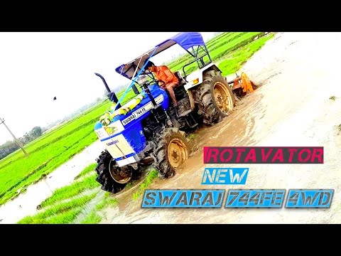 New Swaraj 744FE 4wd/ Rotavator Drive Nice Performance/50Hp Powerful ...