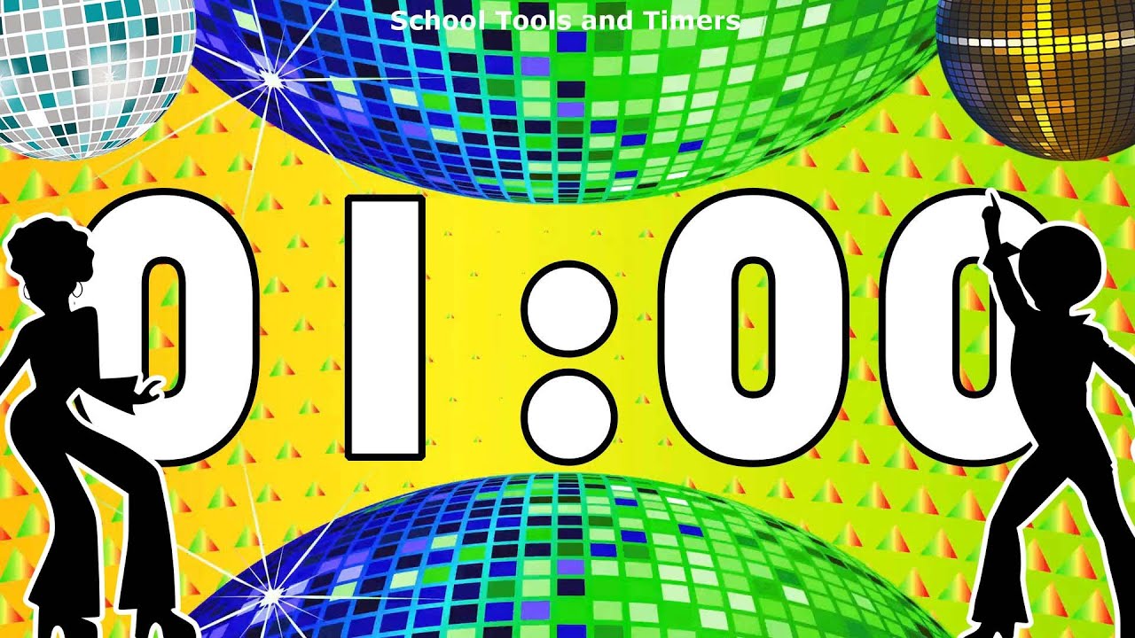 1 Minute Disco Ball Dance 🕺 Countdown Timer! 💃 🎶 - YouTube