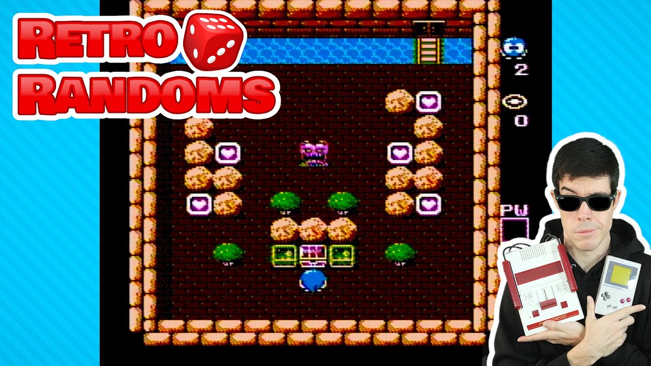 Adventures of Lolo, NES, Retro Randoms Game Play - YouTube