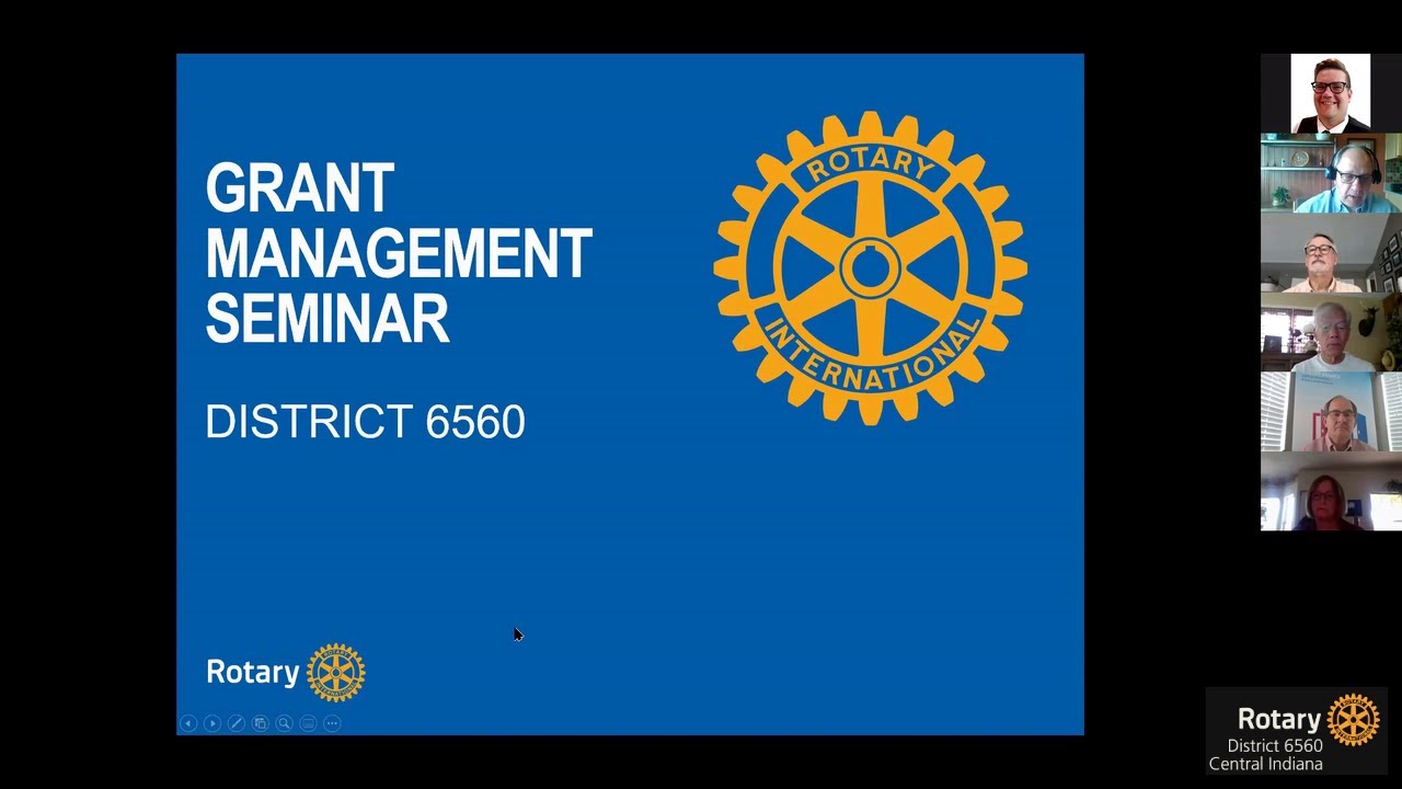 2020-21 Rotary District 6560 Grant Training Seminar (1/3) - YouTube