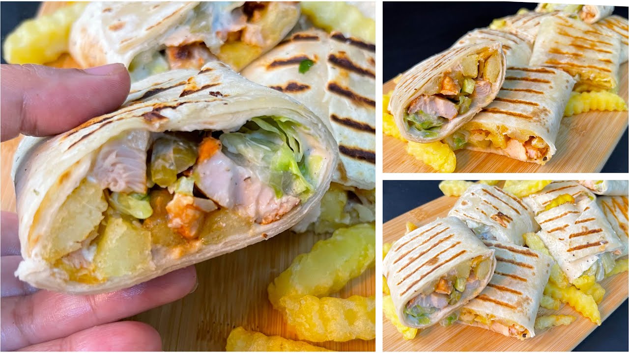 Chicken Wrap, Quick And Easy Recipe - Ramadan Special Recipe - YouTube