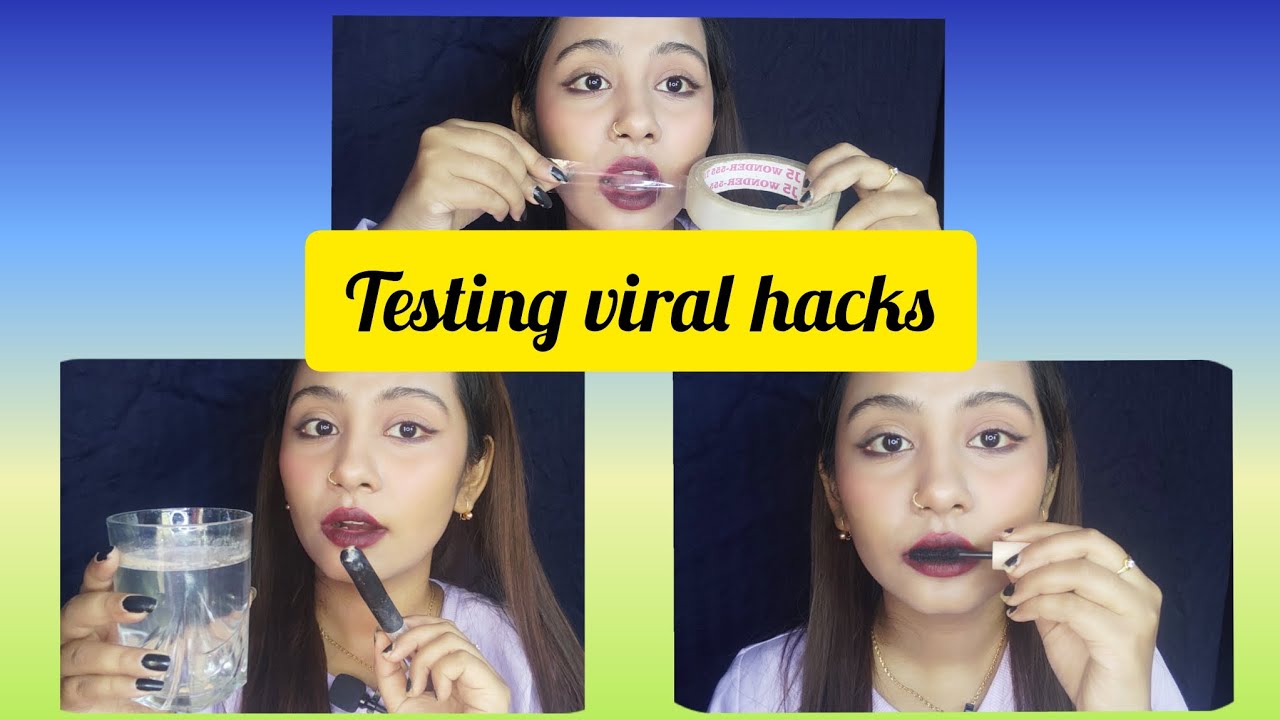 Testing Weird Viral Makeup Hacks 🧐💄 Rajeswarihalderlama25 Youtube