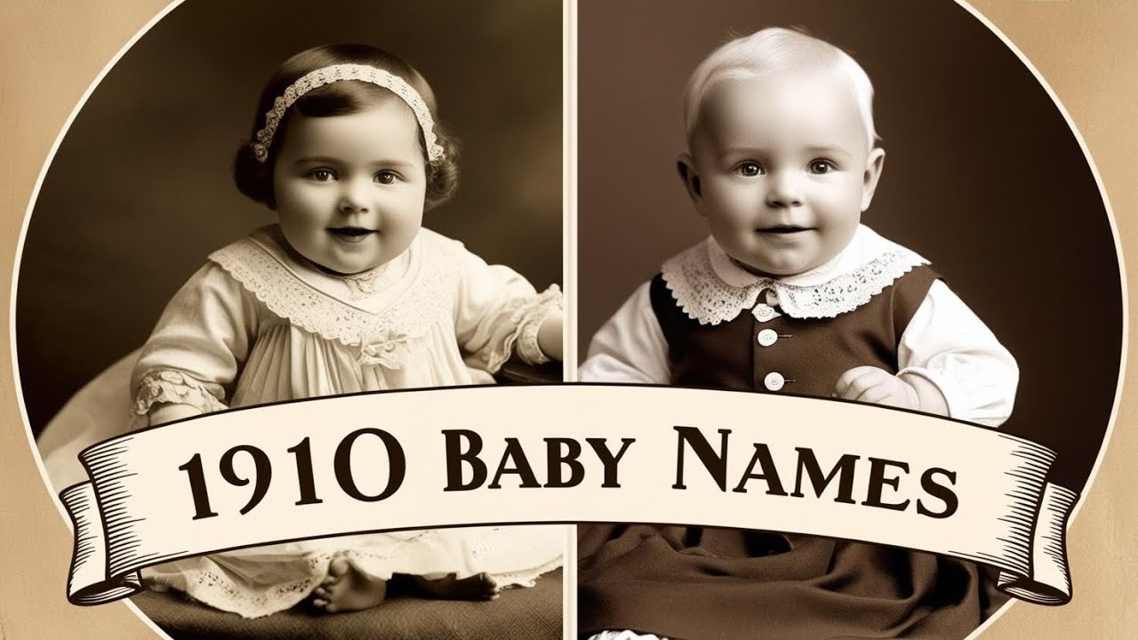 50 Baby NAMES from the 1910 and the meanings! - YouTube