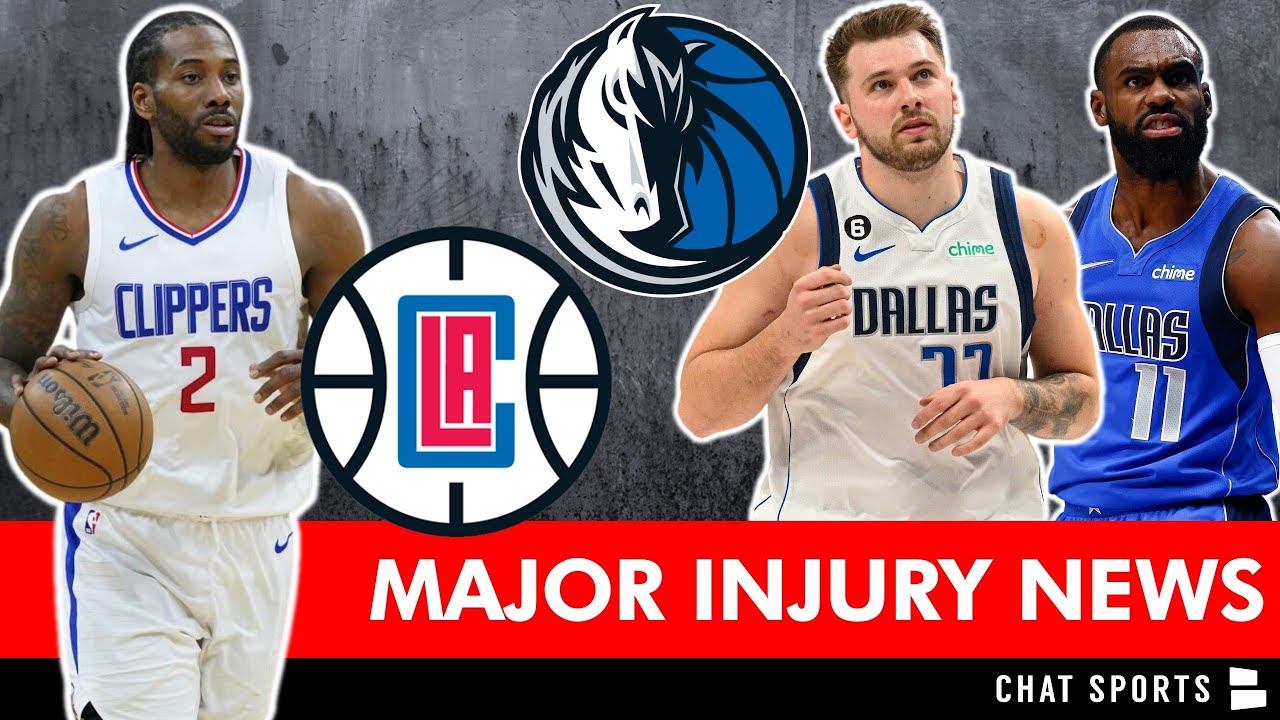 🚨Mavericks vs. Clippers Injury News🚨 Luka Doncic Knee Sprain, Tim ...