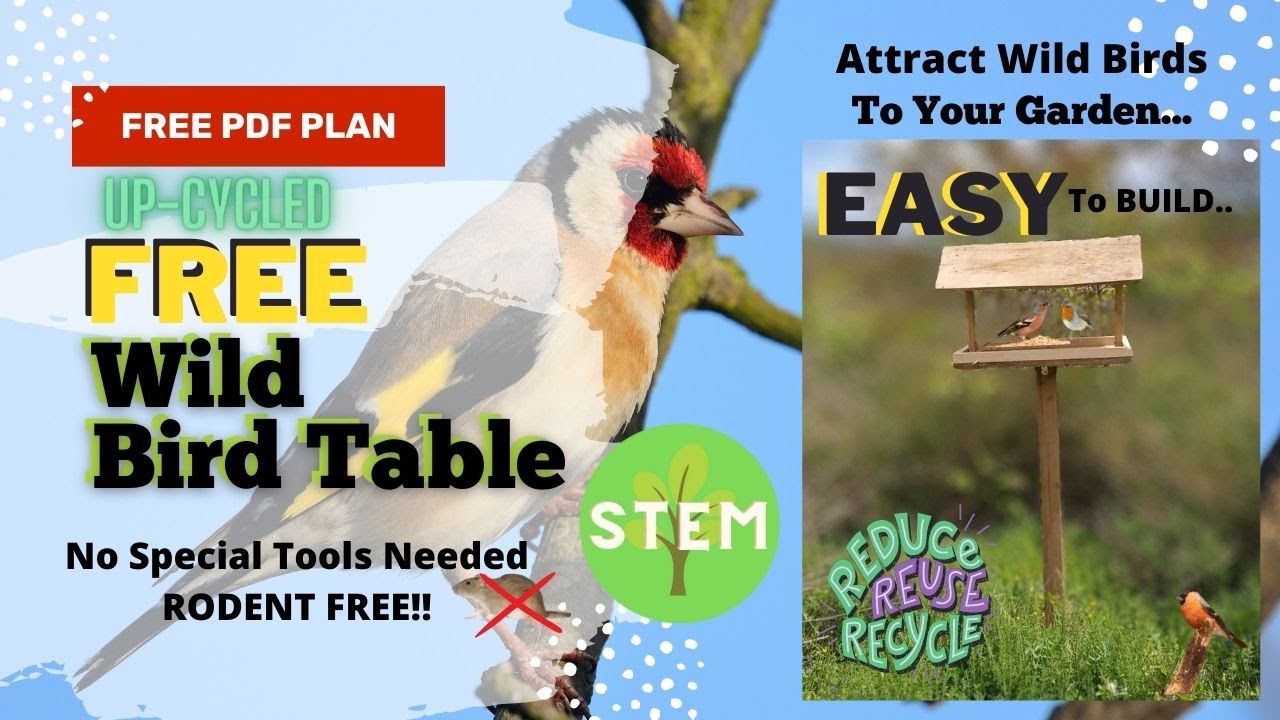 How To Make A Easy Bird Table # free bird table plans - YouTube