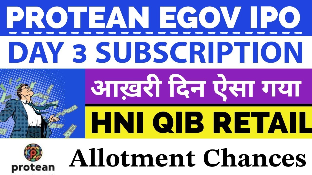 PROTEAN EGOV IPO DAY 3 SUBSCRIPTION STATUS | PROTEAN EGOV IPO GMP TODAY ...