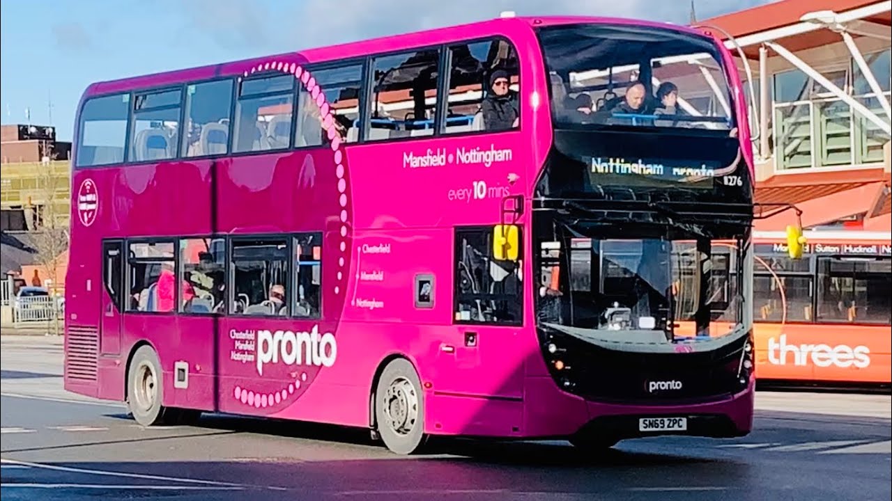 Pronto Bus 11276 From Mansfield To Nottingham Via Chesterfield - YouTube