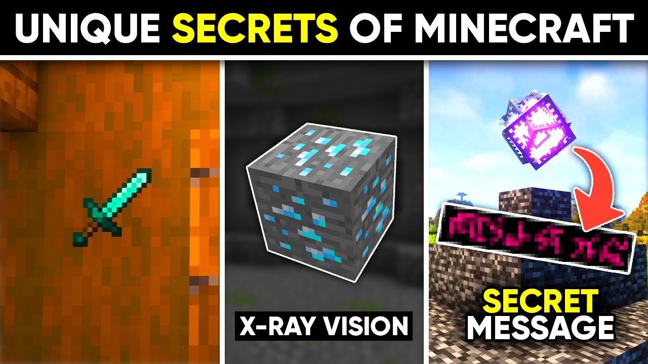 11 *UNIQUE* Secrets Of Minecraft That Will Blow Your Mind 😱 [HINDI ...