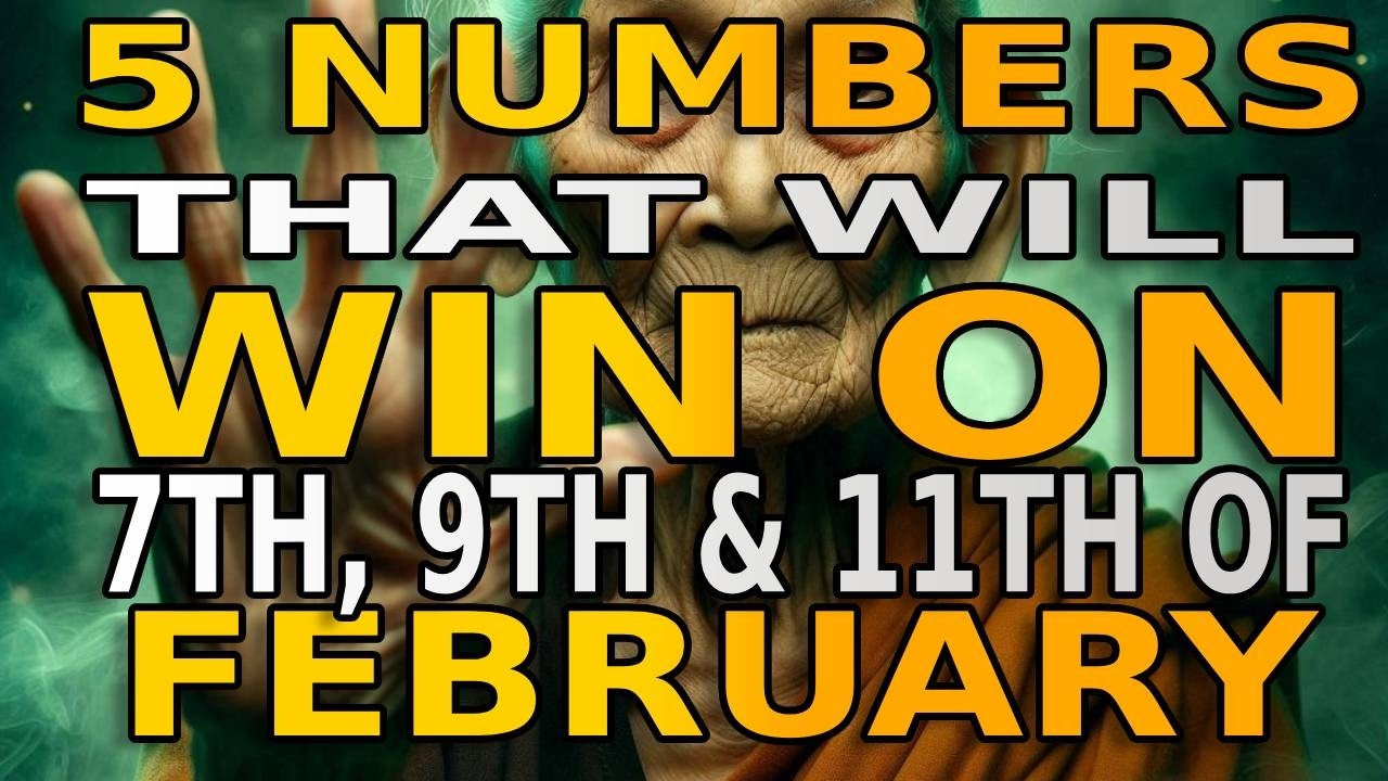 5 Lucky NUMBERS TO WIN JACKPOT on 1ST, 3RD & 5TH OF FEBRUARY 2025 ...