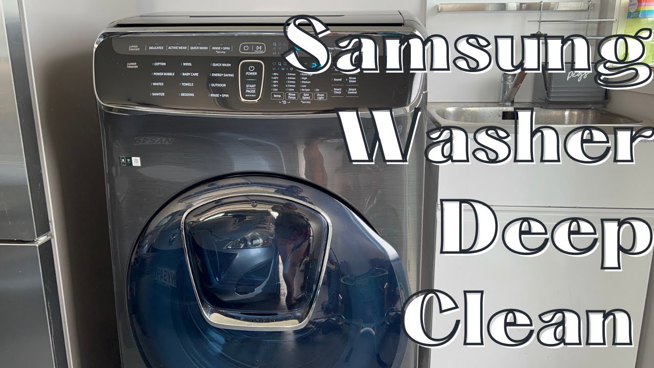 Samsung Washing Machine Deep Clean - YouTube
