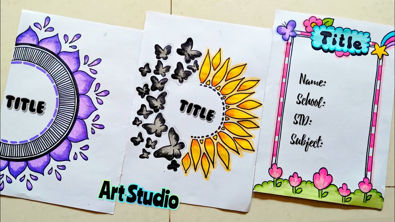 3 CIRCLE ⭕BORDER DESIGNS/PROJECT WORK DESIGNS/ASSIGNMENT FRONT PAGE ...