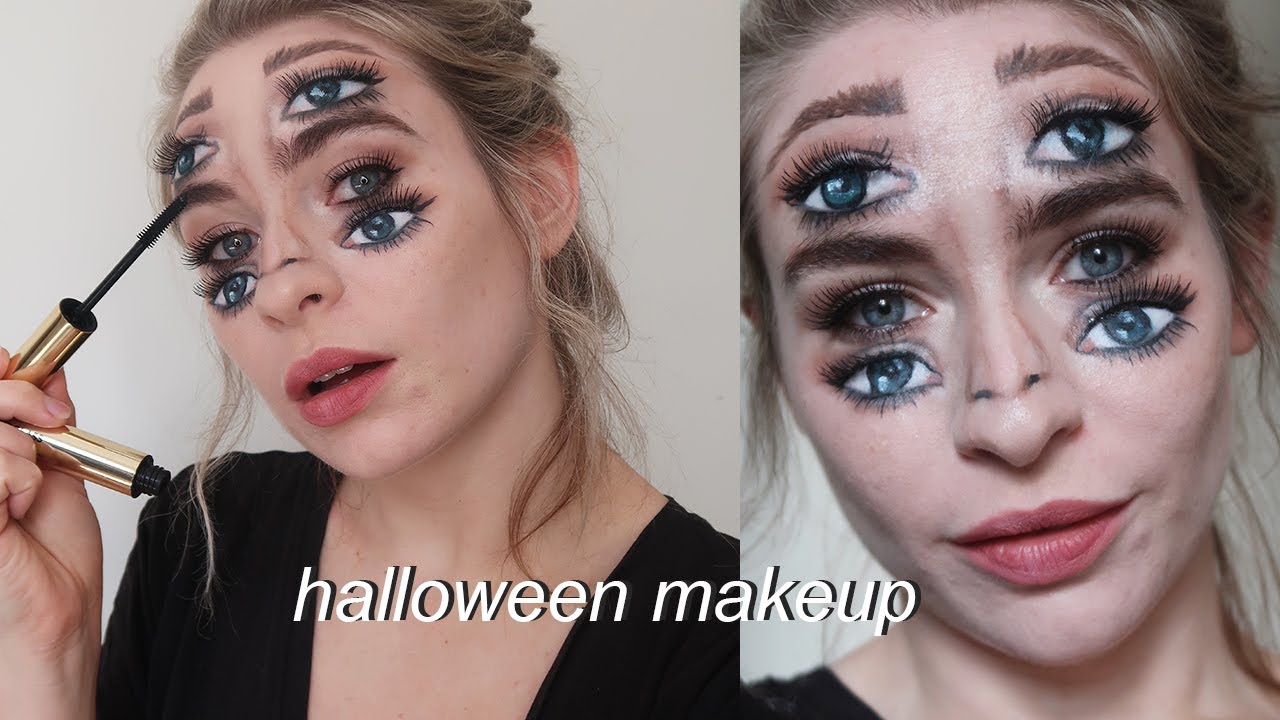 Multiple Eyes! Halloween Makeup Idea 2020 - YouTube