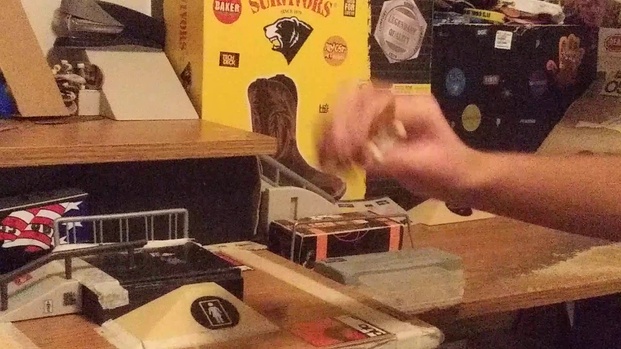 little giggle. TECH DECKING at my park. - YouTube