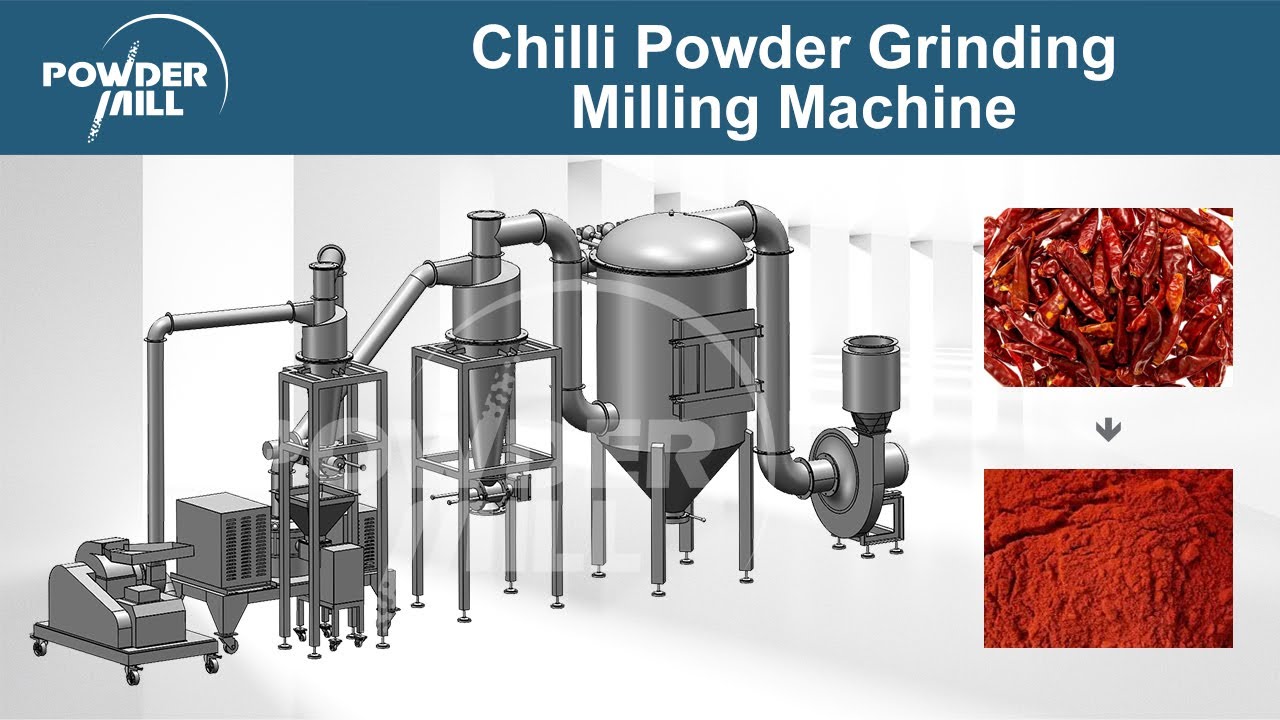 Chilli Powder Grinding Milling Machine, Chilli Pulverizer Crushing ...