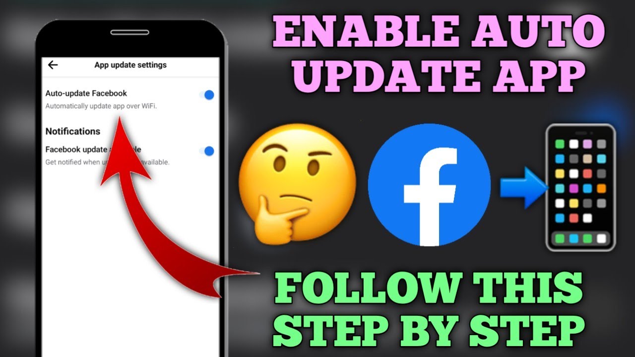 How to Turn On Auto Update App on Facebook - YouTube