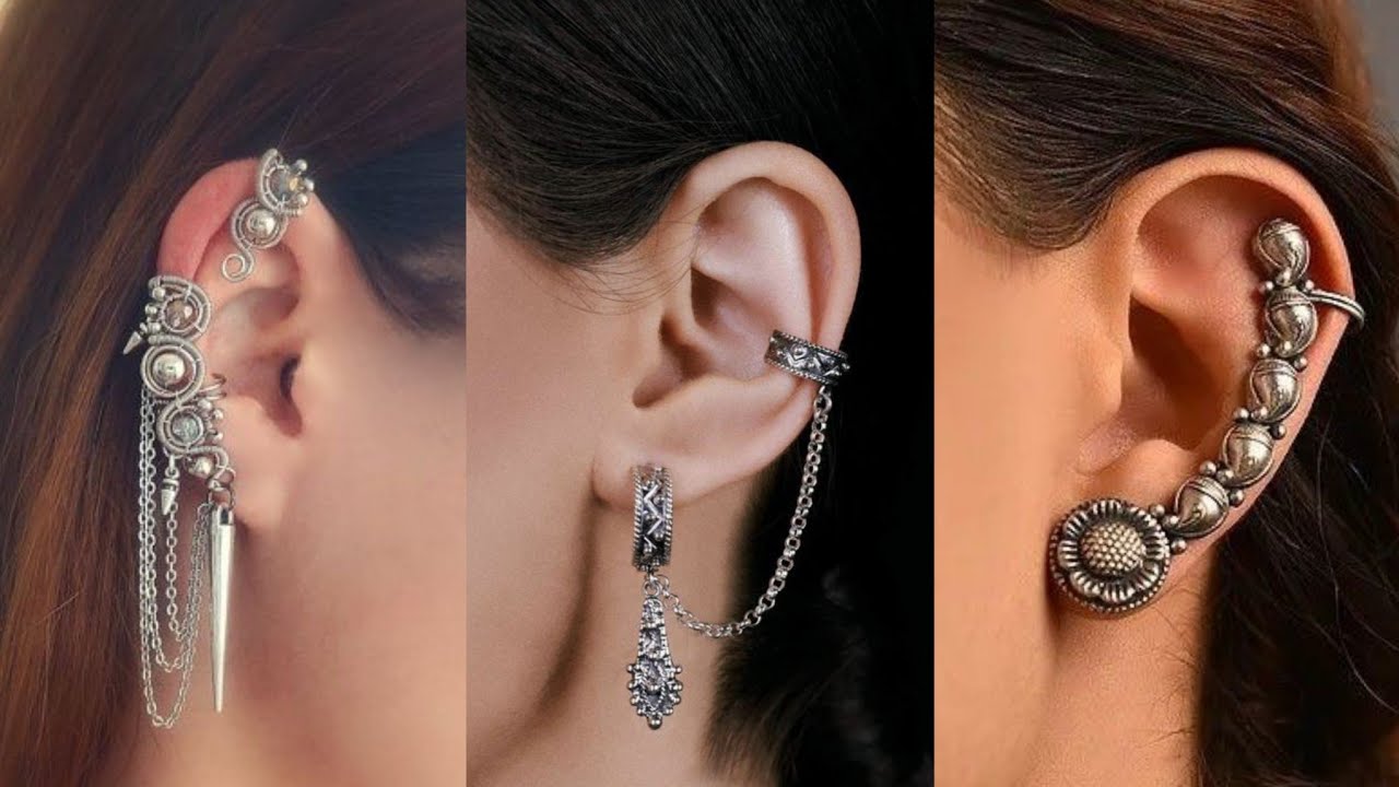 TopTrending and stylish outfits Black Ear piercing jewelry designs ...