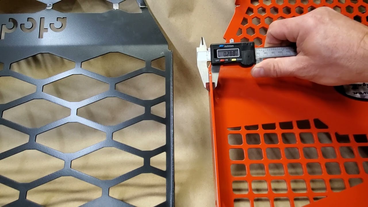 Kubota LA526 OEM Grill guard vs. 5Eleven Designz Grill guard. - YouTube