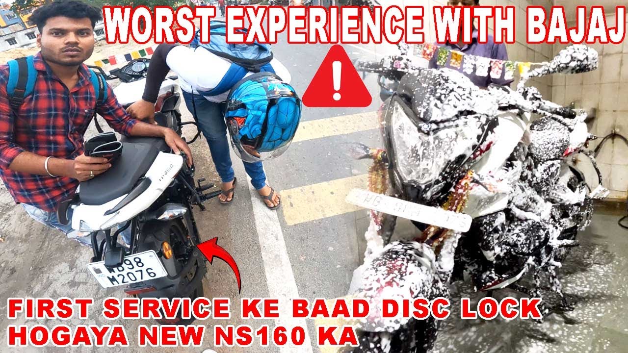 Accident Hote Hote Bacha😨Bajaj service centre expose🤬|| ns160 first ...