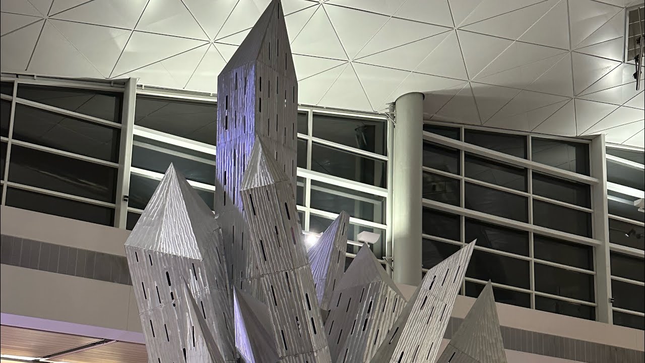 Landing at Dallas Fort worth Airport and walk to customs. - YouTube