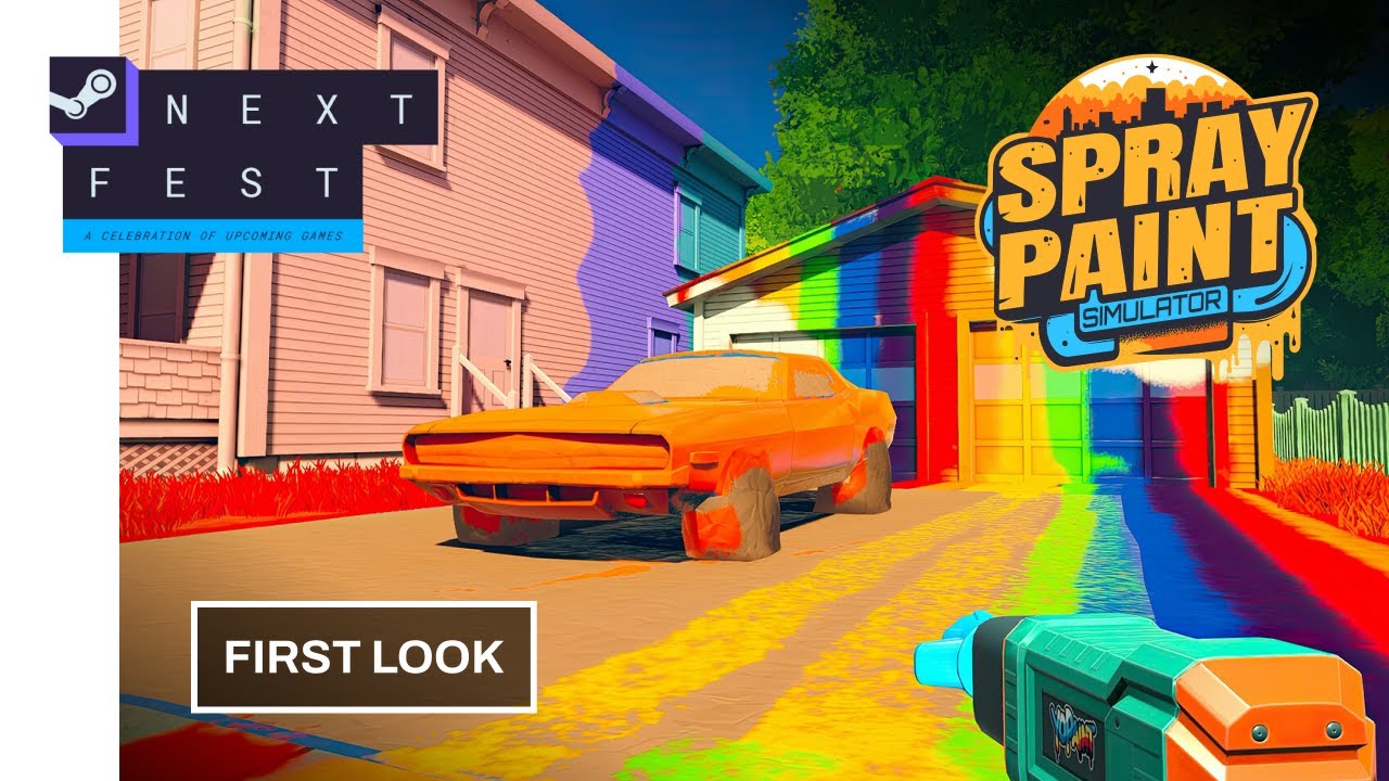 My First Look at Spray Paint Simulator (Steam NextFest Gameplay) - YouTube