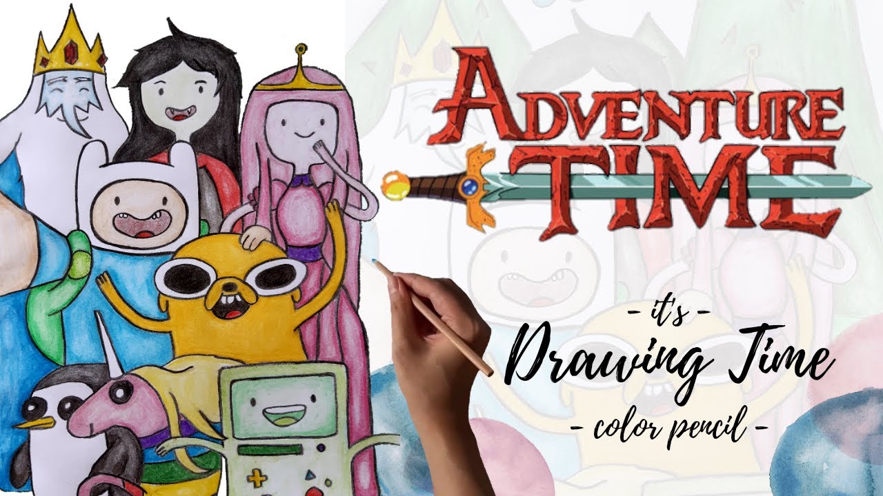 Adventure Time | Color Pencil Drawing, Time-Lapse - YouTube