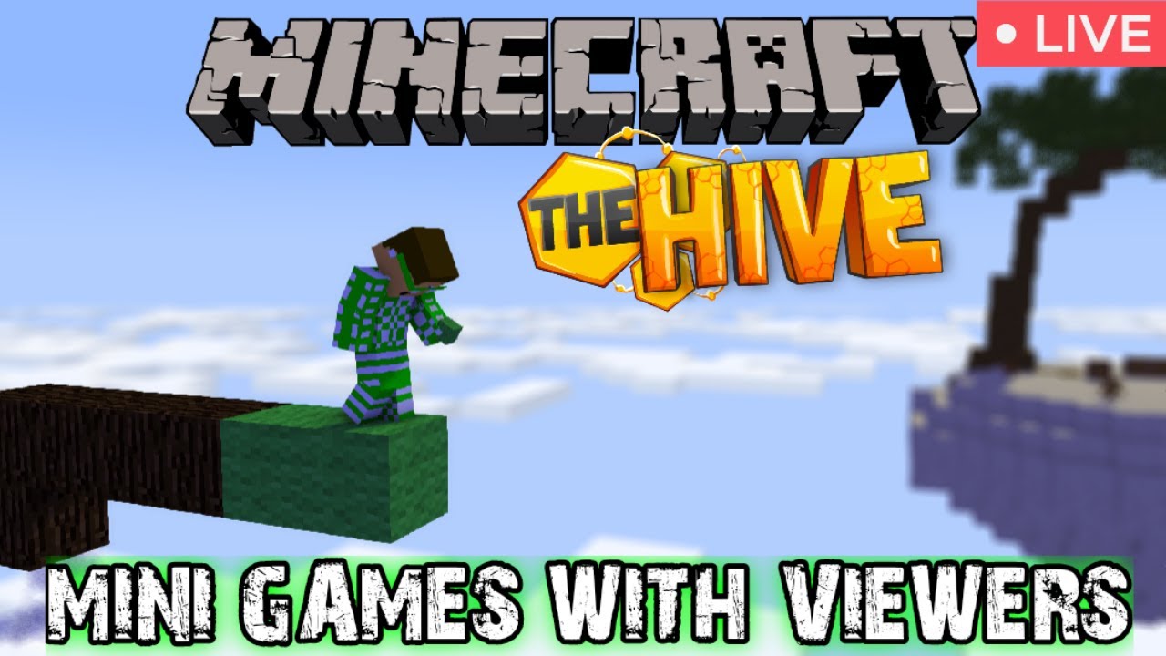 Minecraft Live Stream - Hive Mini Games With Viewers - YouTube