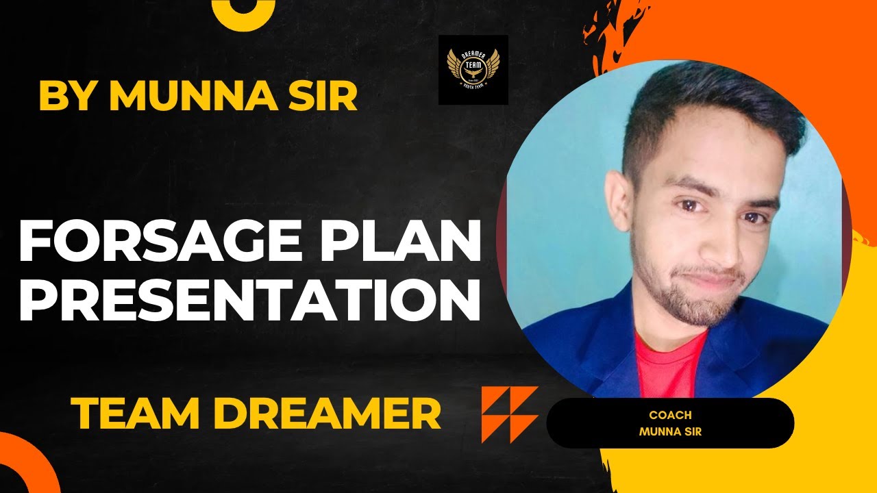 FORSAGE PLAN PRESENTATION BY MUNNA SIR || TEAM DREAMER - YouTube