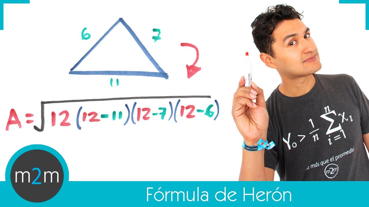 Perímetro y área de un triángulo│fórmula de Herón - YouTube
