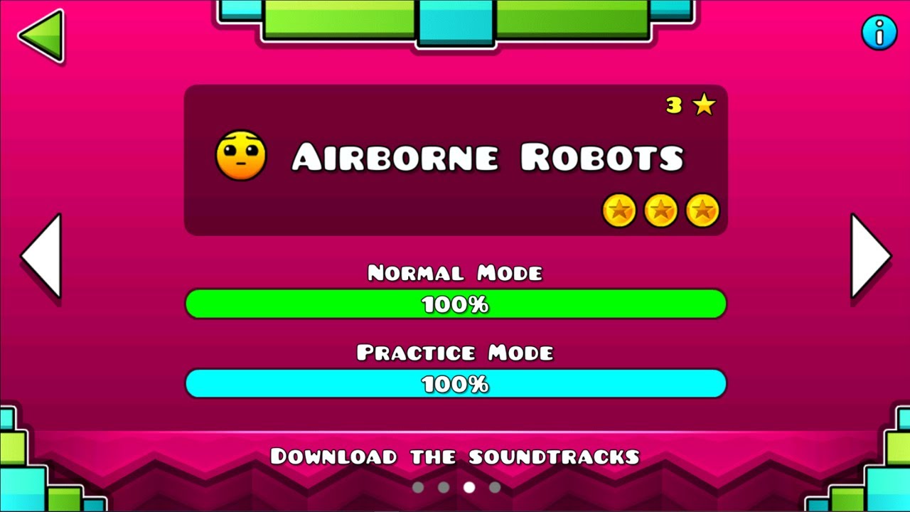 Geometry Dash #34 Geometry Dash meltdown #3 - Airborne Robots - YouTube