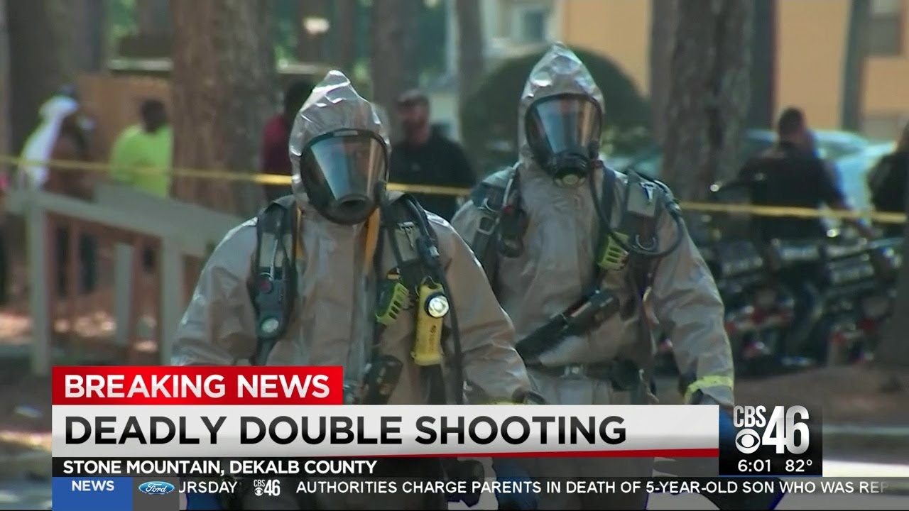 Hazmat crew at scene of double shooting - YouTube