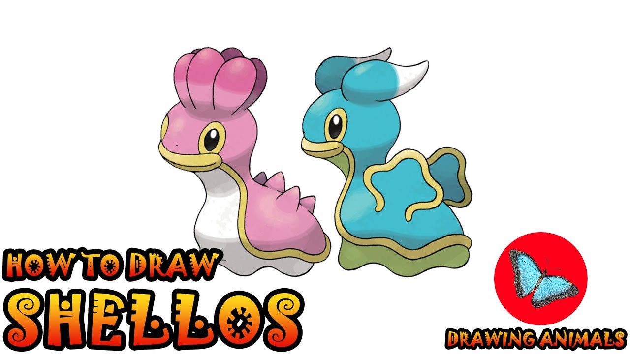 How To Draw Shellos Pokemon | Coloring and Drawing For Kids - YouTube
