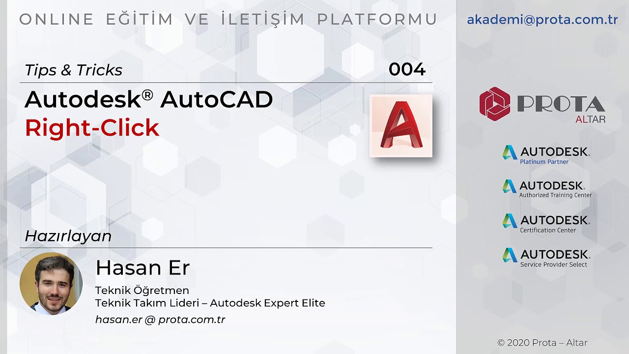 AutoCAD Tips & Tricks - Right-Click - YouTube