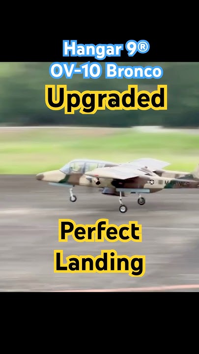 Perfect Landing - Hangar 9® OV-10 upgrade Twin Kingtech K45TPG4+ Turboprop #warbird #rcturbine # ...