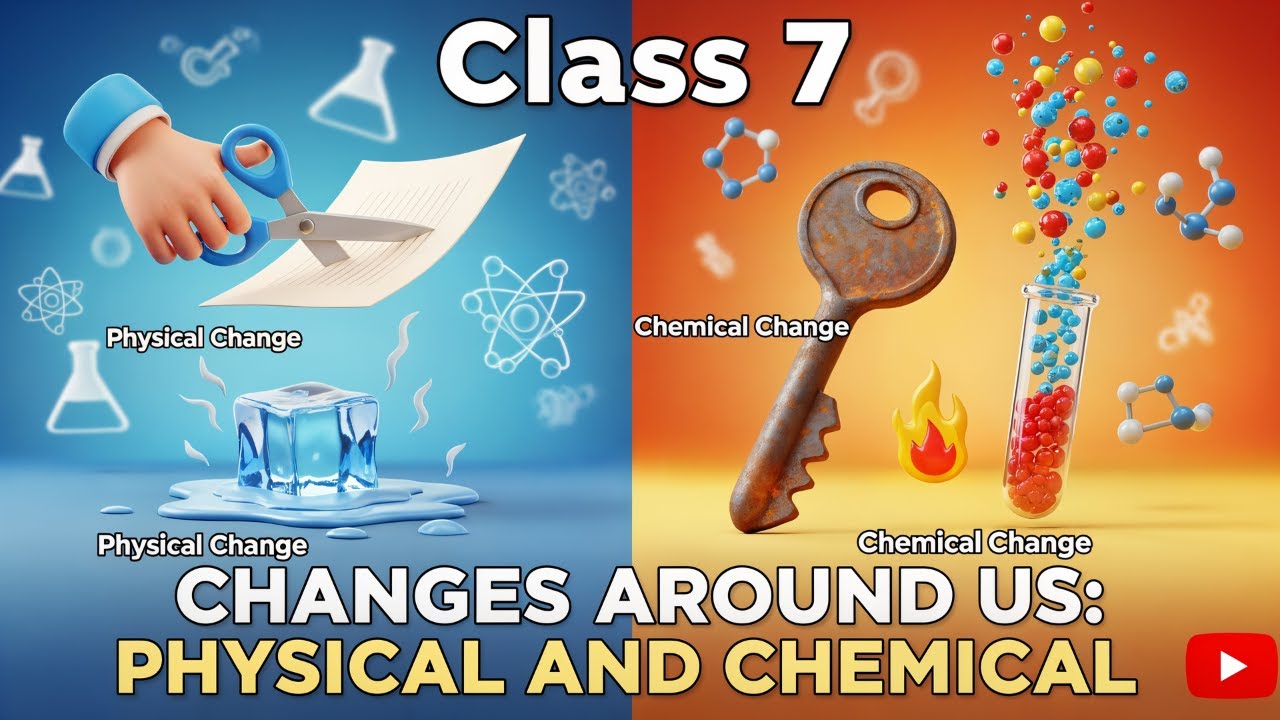 Class 7 Science: Curiosity | Changes Around Us: Physical and Chemical (Chapter 5, Part 1) - YouTube