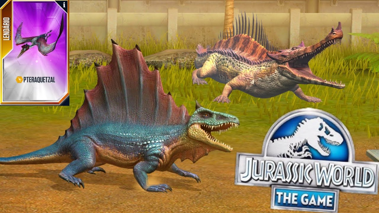 PTERAQUETZAL- DIMETROCARNUs e DIPLOSUCHUS - JURASSIC WORLD THE GAME ...