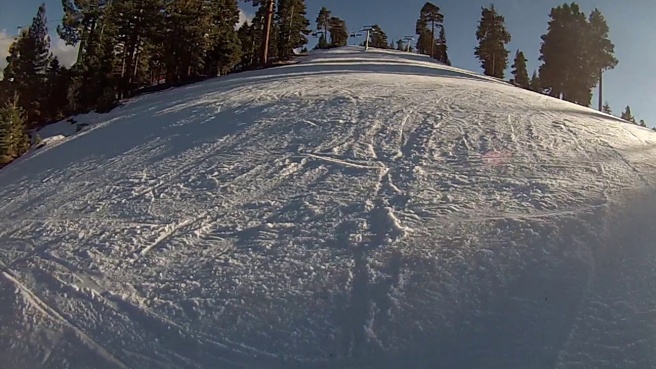Snow Summit 1-27-15 Last Run of the Day Top to Bottom Big Bear ...