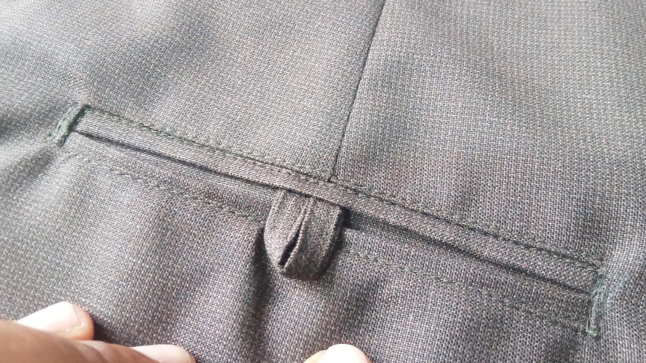 Pant back pocket - YouTube