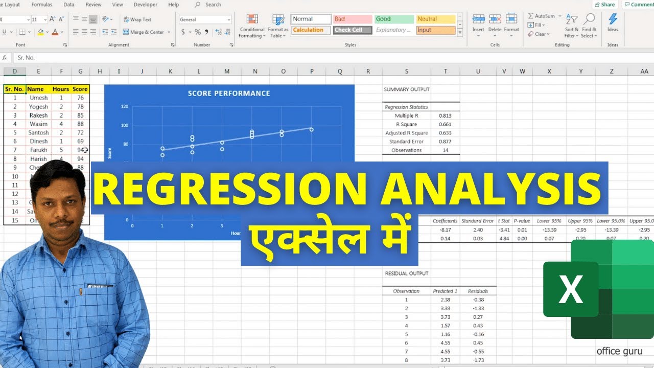 How To Do Regression Analysis In Excel Hindi Linear Regression how-to-do-regression-analysis-in-excel-hindi-linear-regression