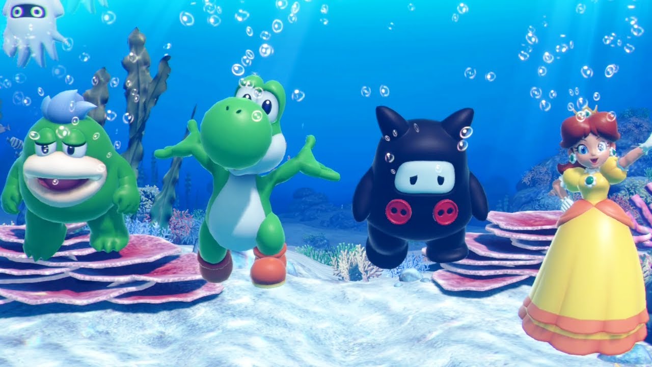 Super Mario Party Jamboree Minigames 4 Players - Ninji vs Daisy vs ...