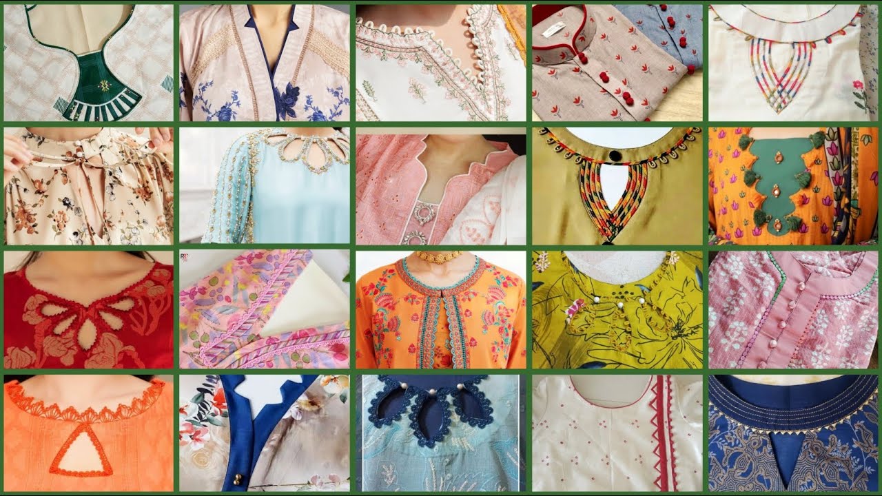 50+ Eye Catching Simple and Easy Kurti Neck Designs | Latest Frock Neck ...